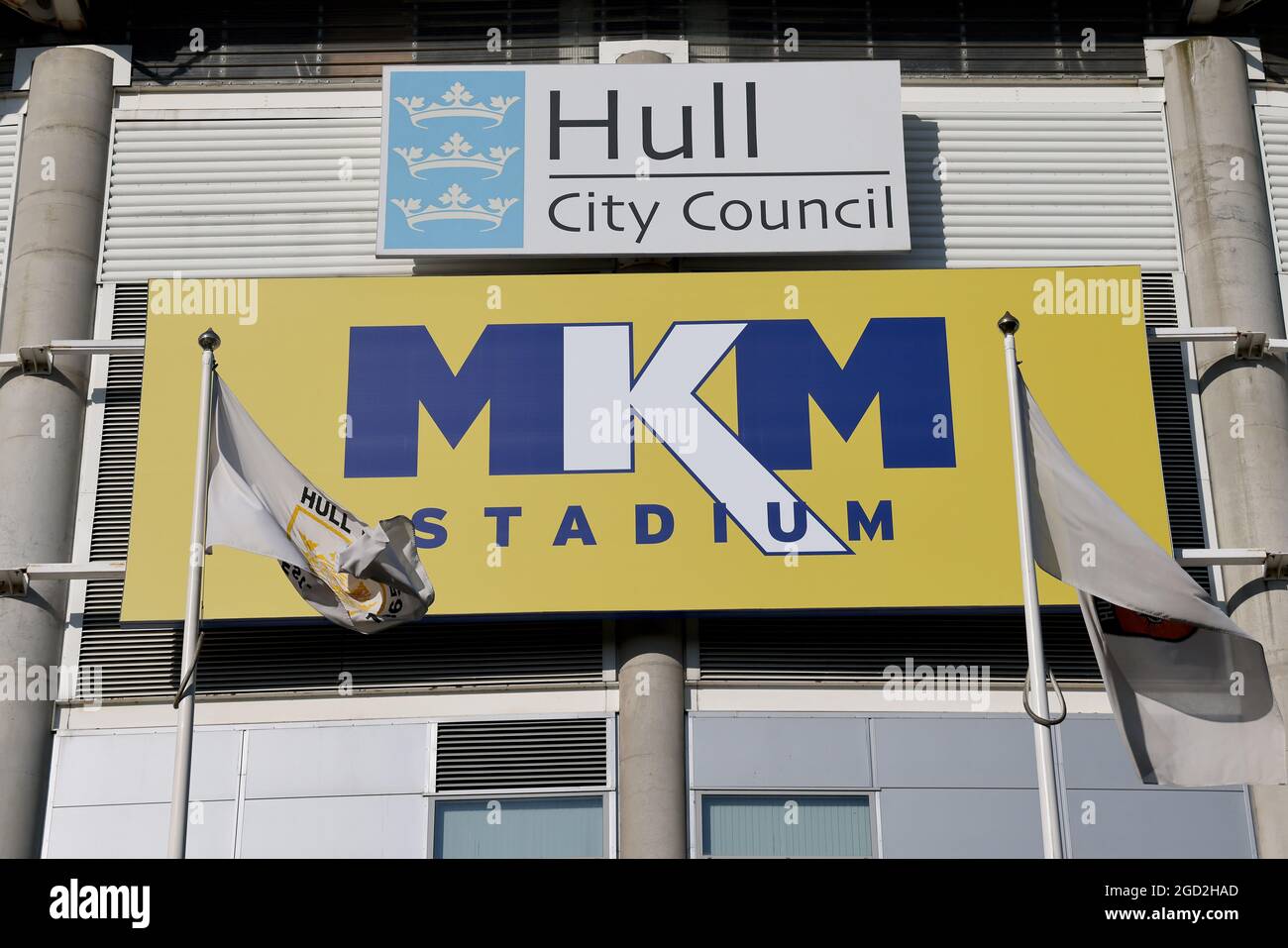 A general view of Hull City's MKM Stadium before the Carabao Cup first ...