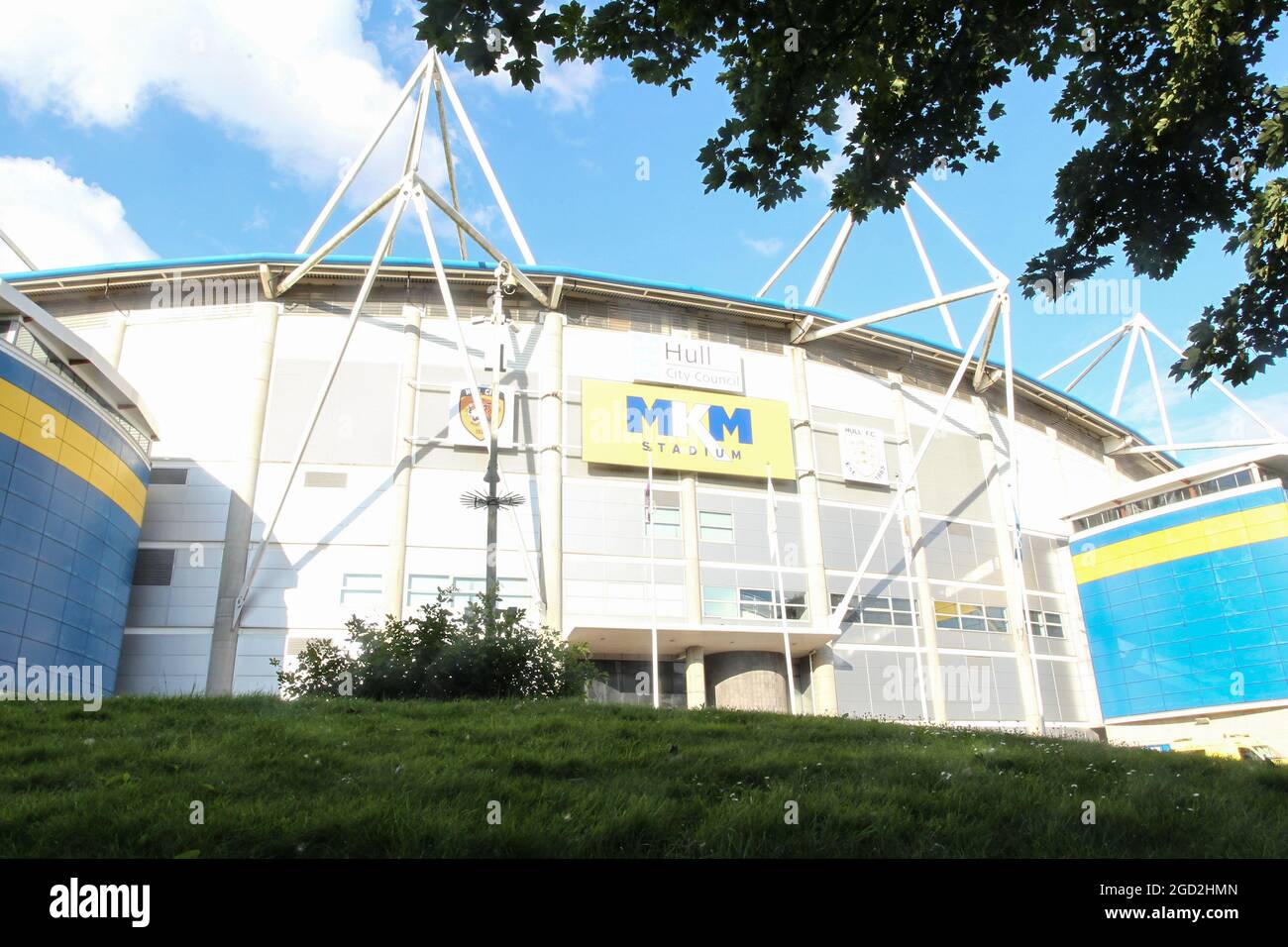 General view of the exterior of the MKM Stadium Stock Photo - Alamy
