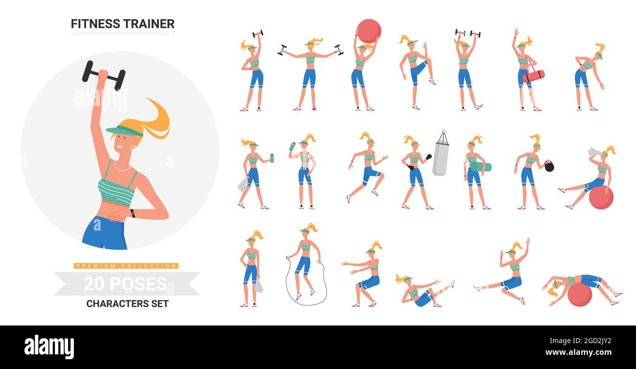 Female gym teacher Cut Out Stock Images & Pictures - Alamy