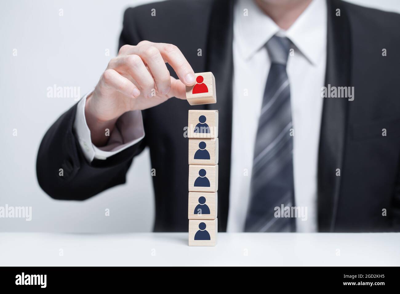 Building his super team. Business team success concept Stock Photo - Alamy