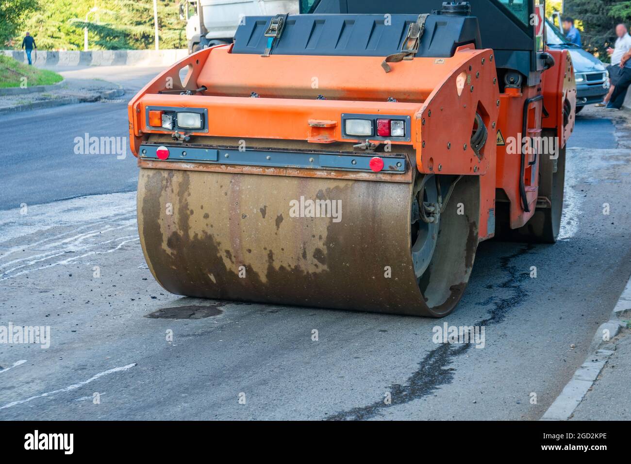 Vibration roller compactor hi-res stock photography and images - Alamy