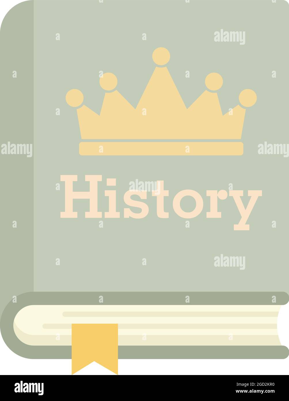 University history book icon. Flat illustration of university history ...
