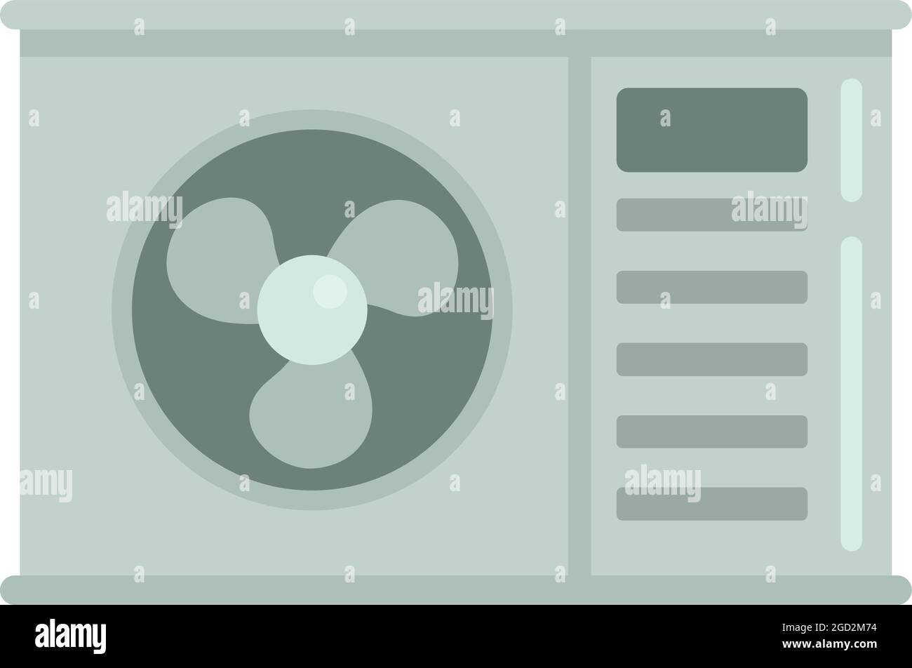 Shop air conditioner icon. Flat illustration of shop air conditioner ...