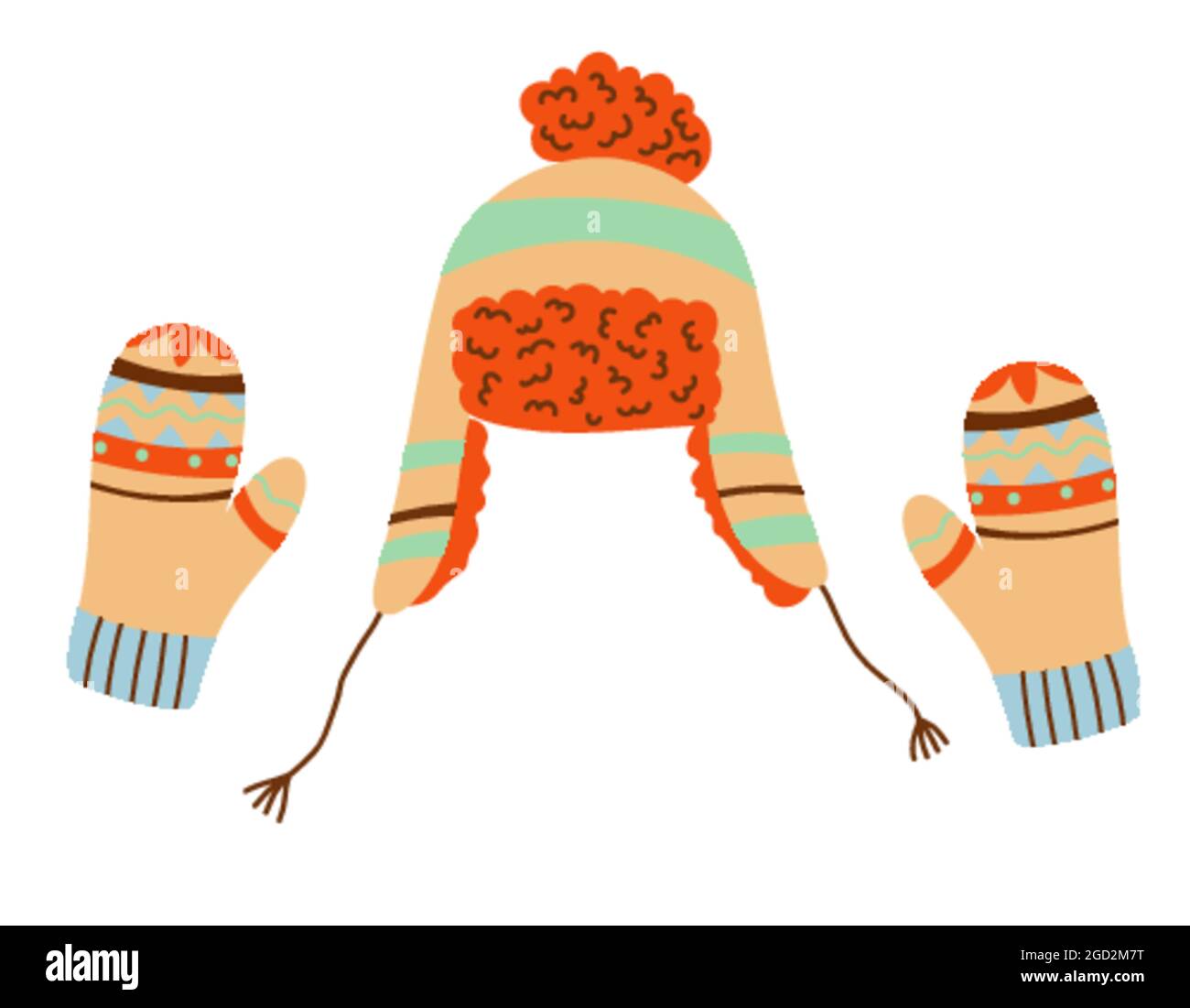 Flat mitten Stock Vector Images - Alamy