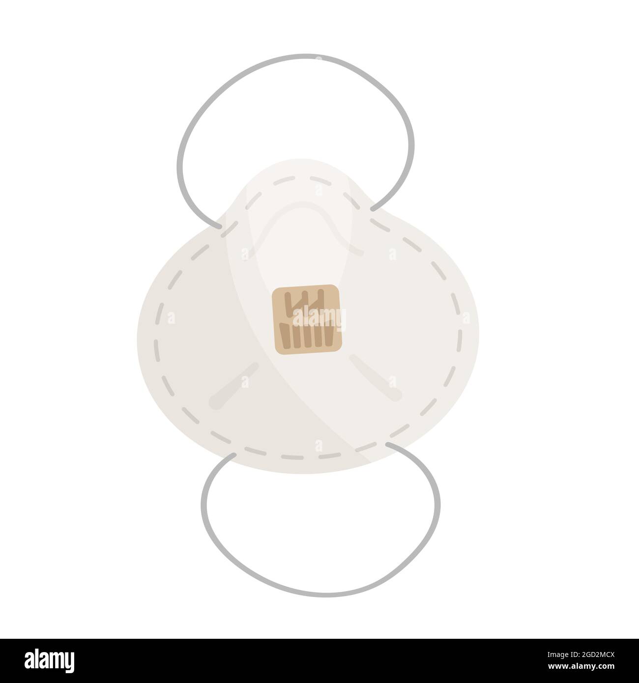 Face mask respirator, medical protection vector illustration. Realistic ...