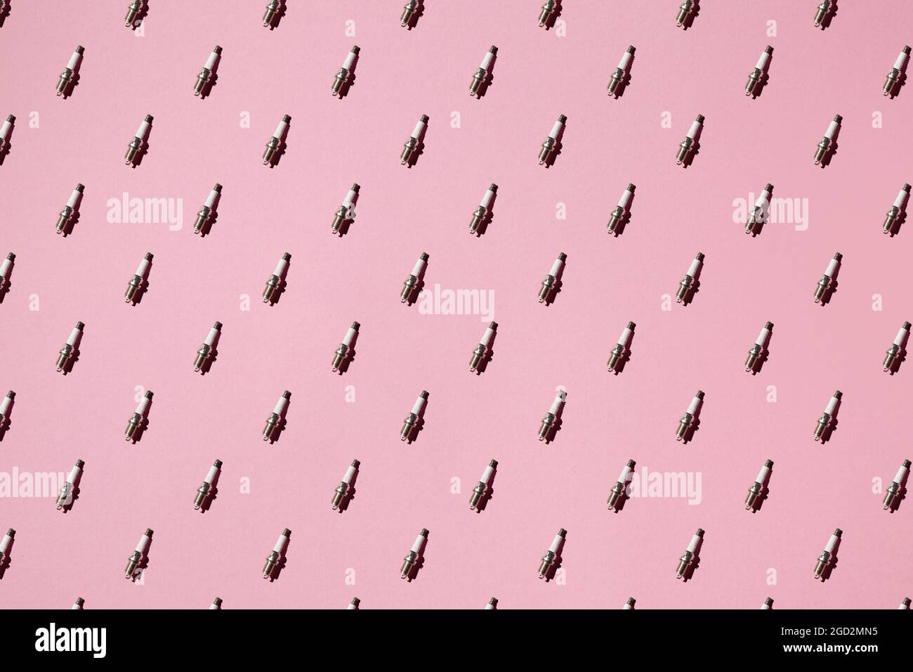 Automotive spark plugs pattern, ignition system equipment Stock Photo ...