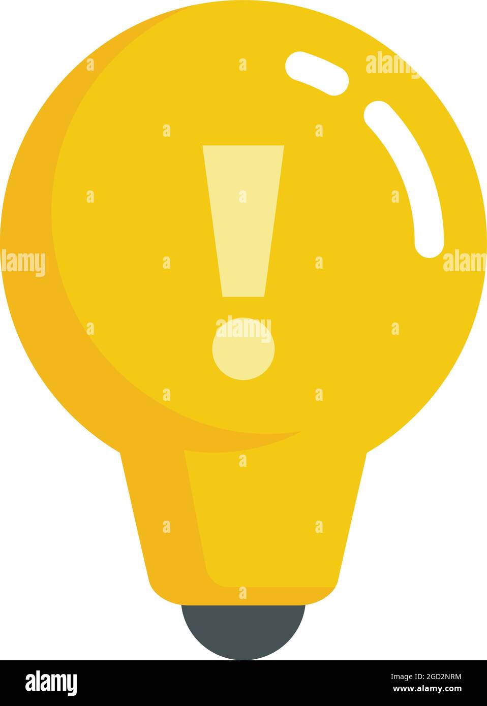 New bulb idea icon. Flat illustration of new bulb idea vector icon ...