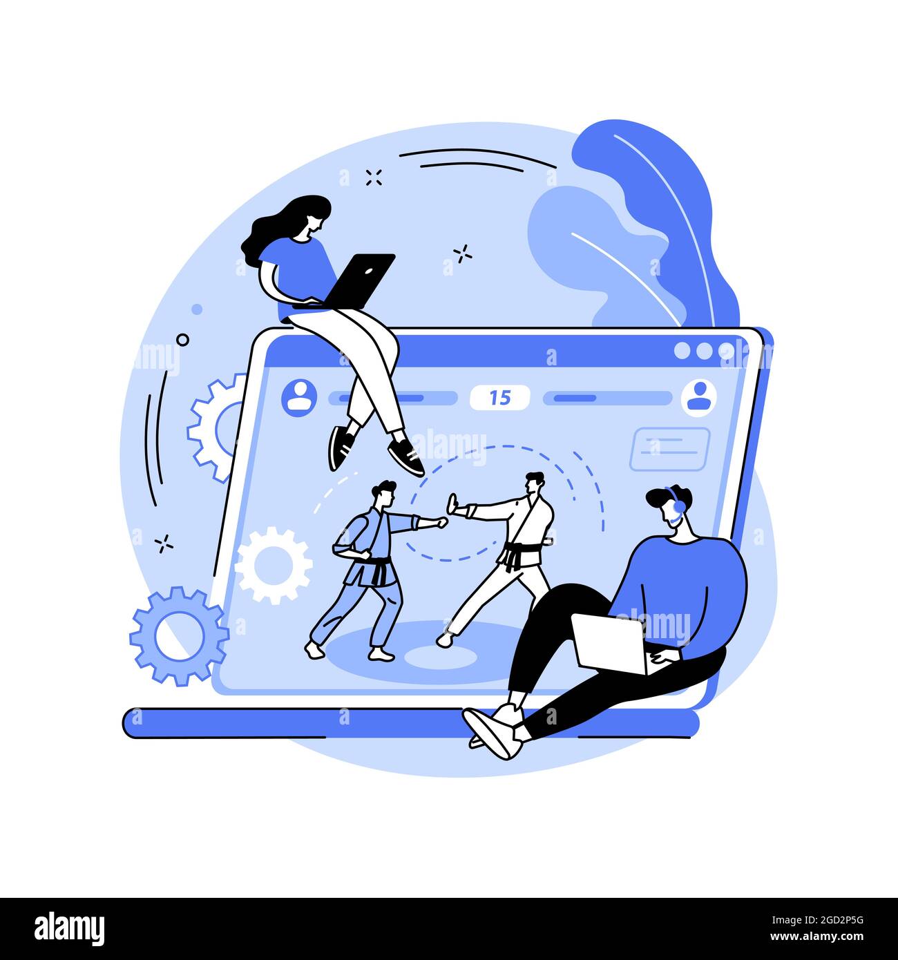 Action game abstract concept vector illustration Stock Vector Image ...