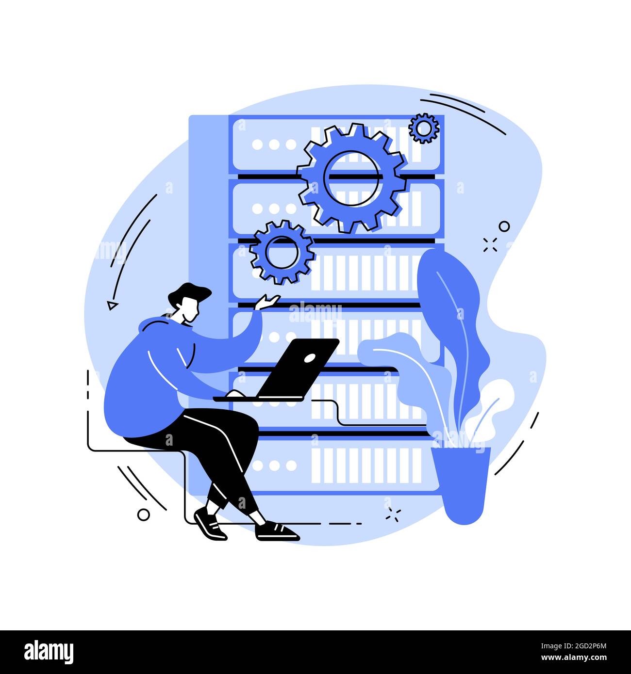 Big data developer abstract concept vector illustration Stock Vector ...