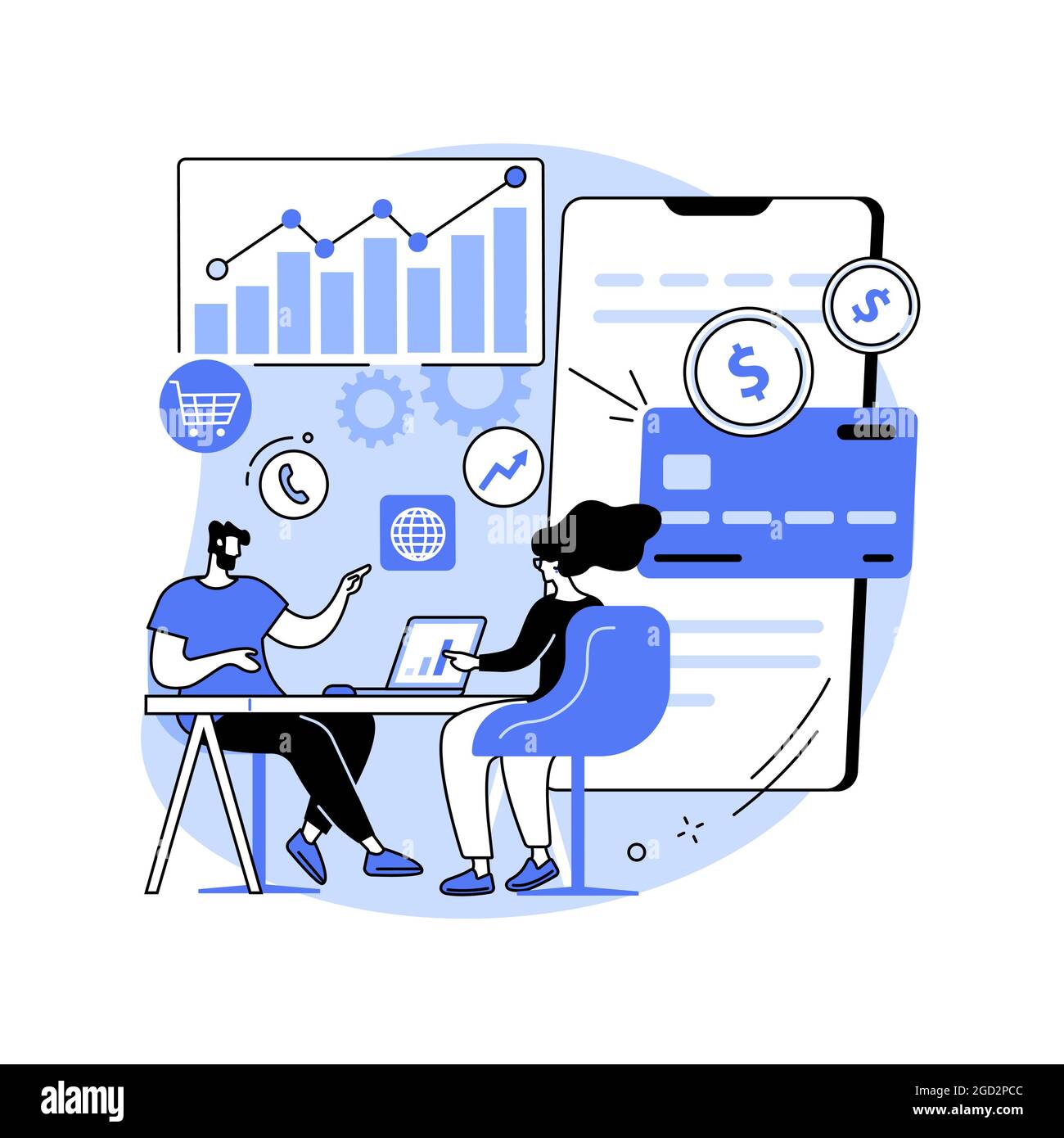 Core banking IT system abstract concept vector illustration Stock ...