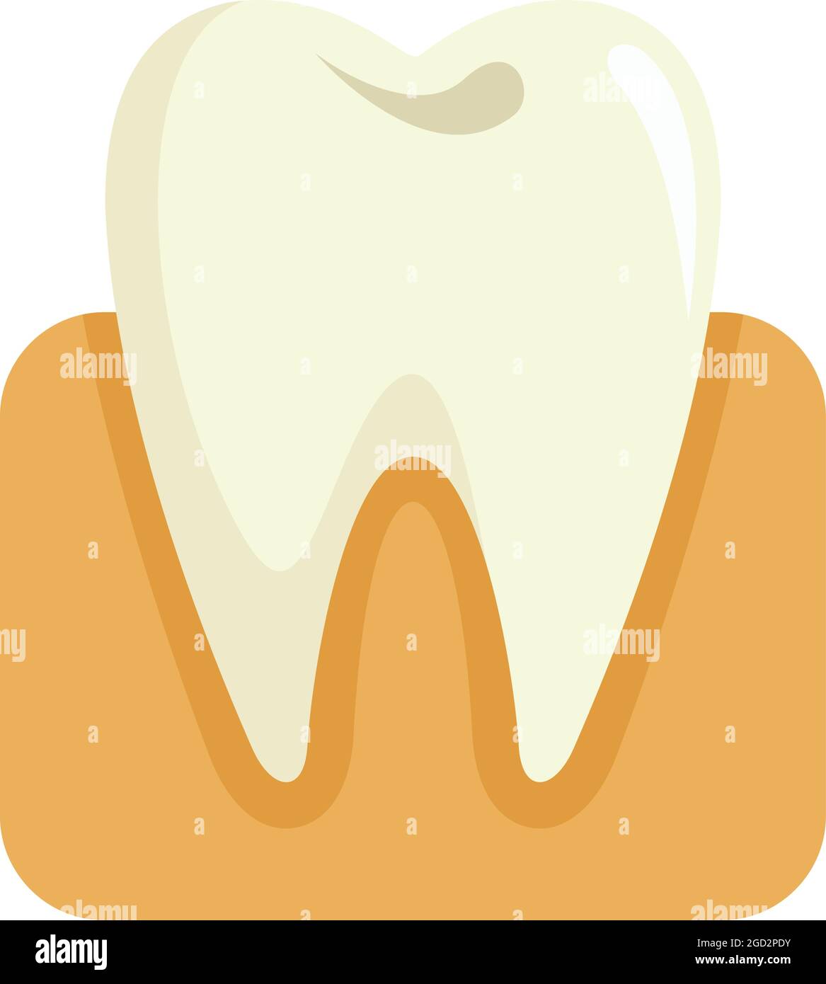 Healthy tooth icon. Flat illustration of healthy tooth vector icon ...