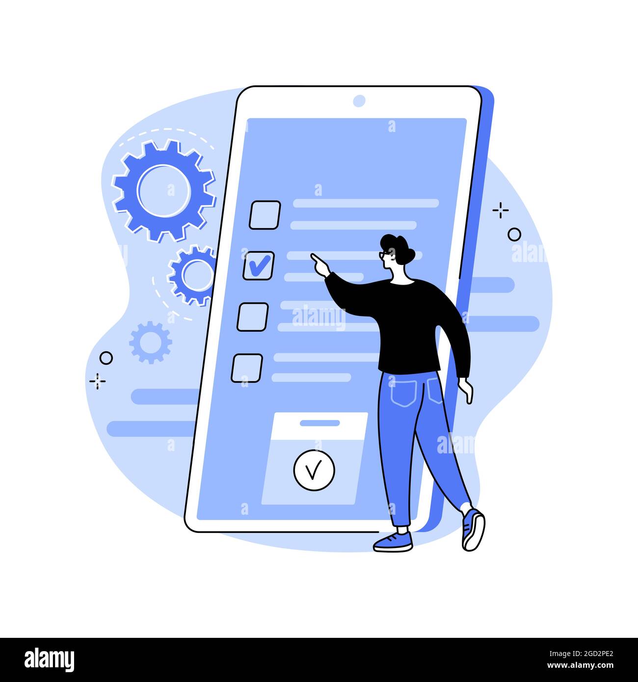 Electronic voting abstract concept vector illustration Stock Vector ...