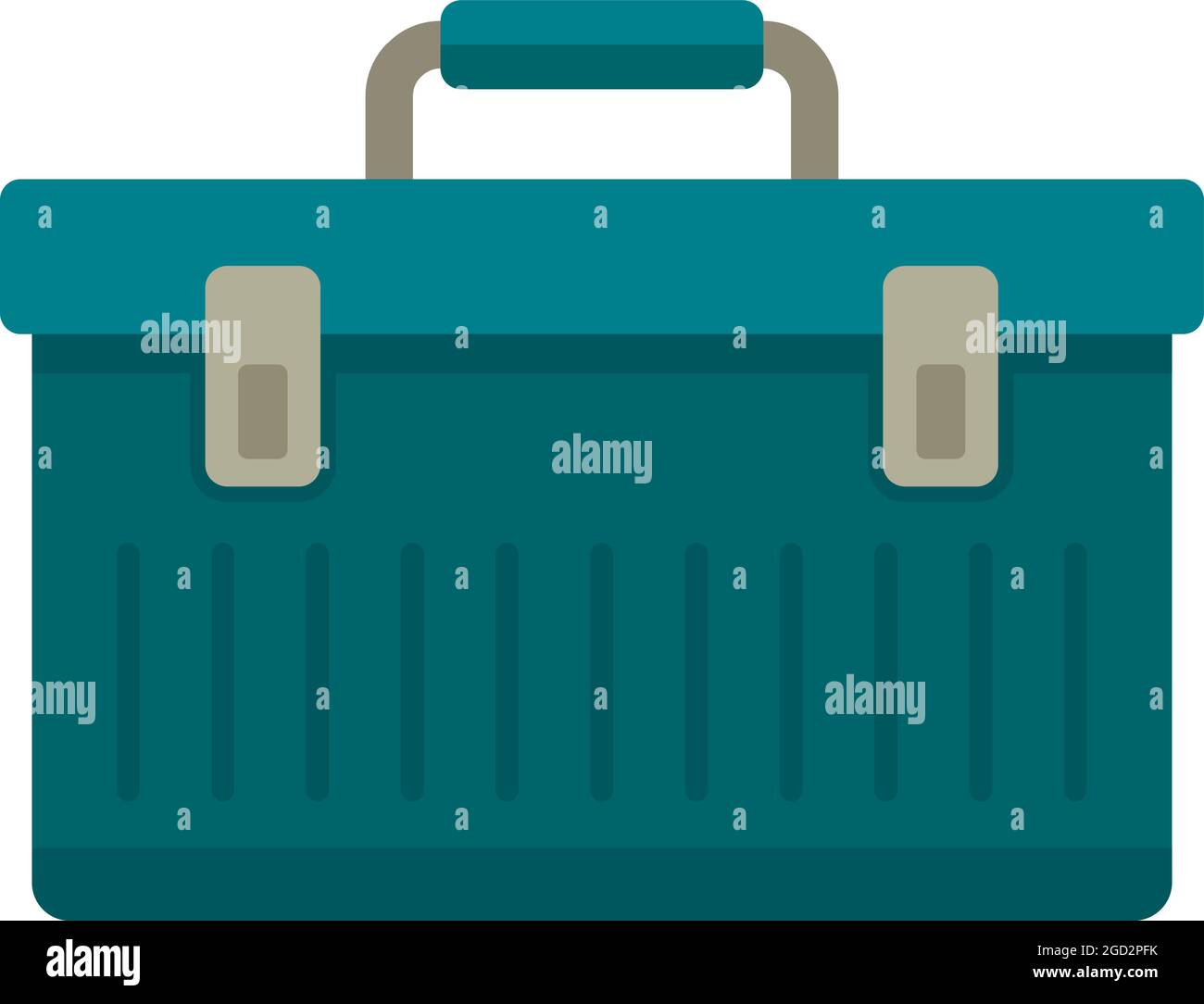 Aircraft repair tool box icon. Flat illustration of aircraft repair ...