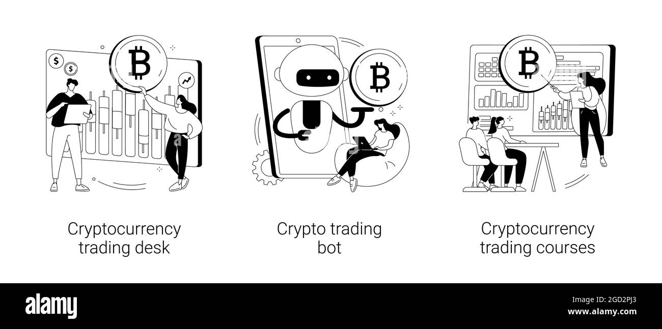 Cryptocurrency market abstract concept vector illustrations Stock ...