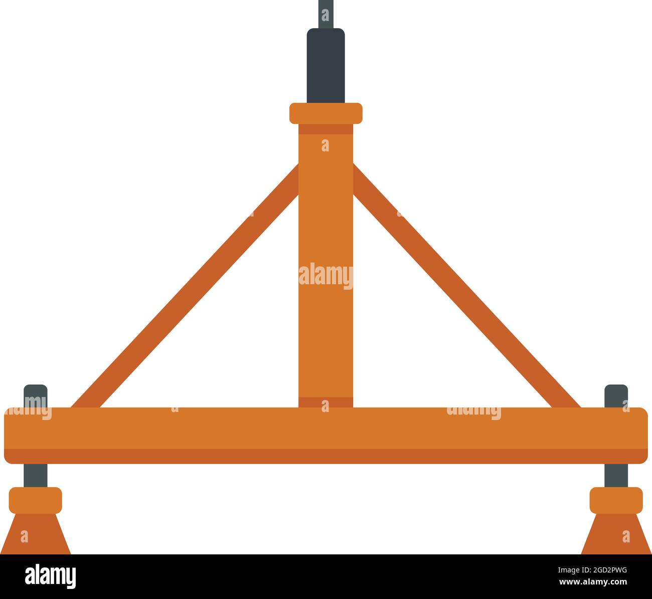 Aircraft repair stand icon. Flat illustration of aircraft repair stand ...