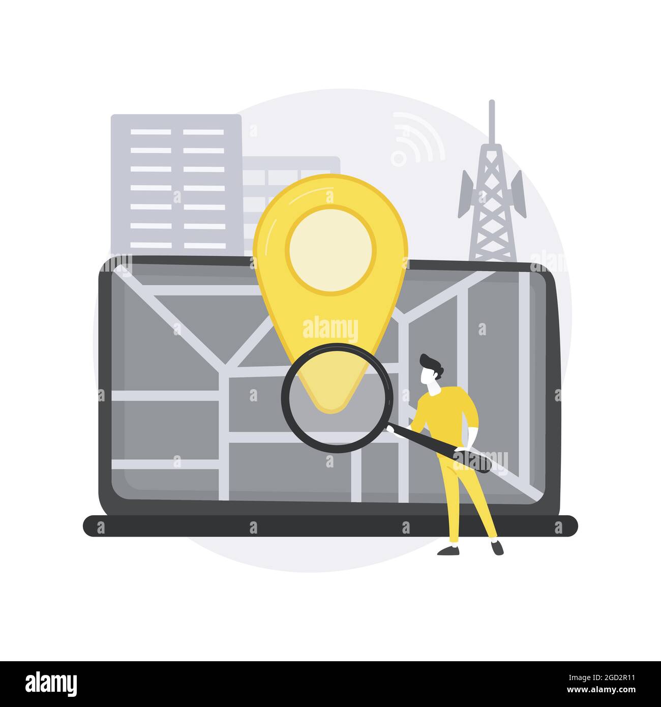 Local search optimization abstract concept vector illustration Stock ...