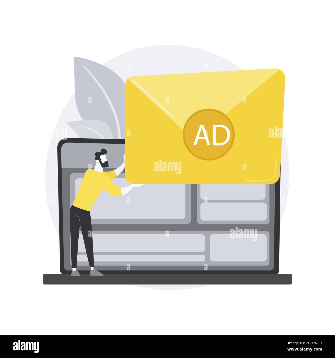 Push advertising abstract concept vector illustration Stock Vector ...