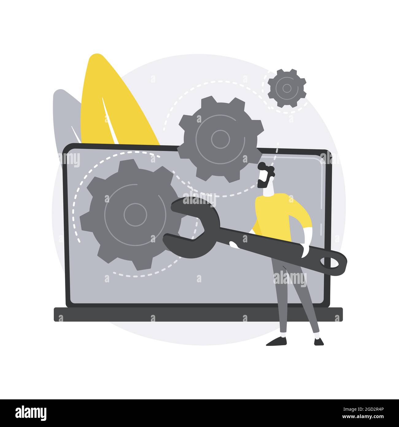 Computer troubleshooting abstract concept vector illustration Stock ... Computer troubleshooting abstract concept vector illustration Stock ...