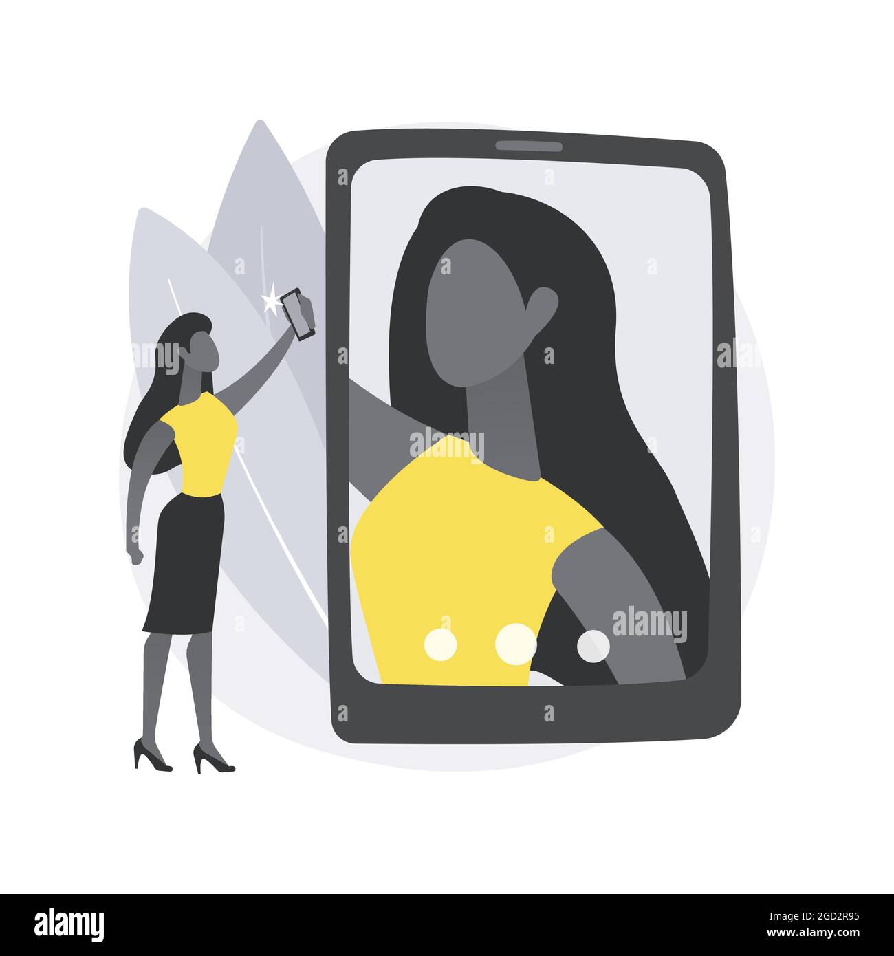Selfie abstract concept vector illustration Stock Vector Image & Art ...