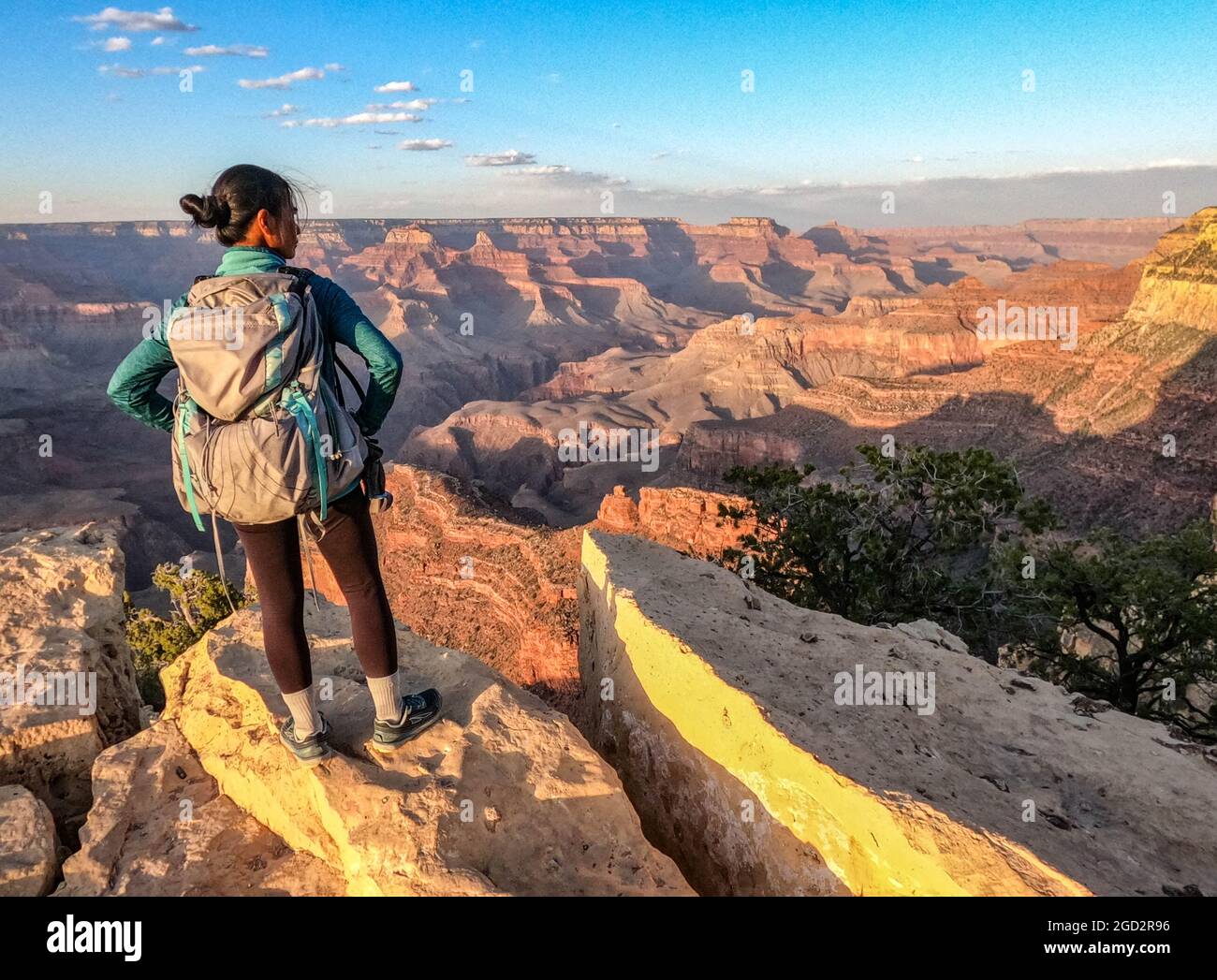 The view from the South Rim Trail, Grand Canyon National Park, Arizona ...