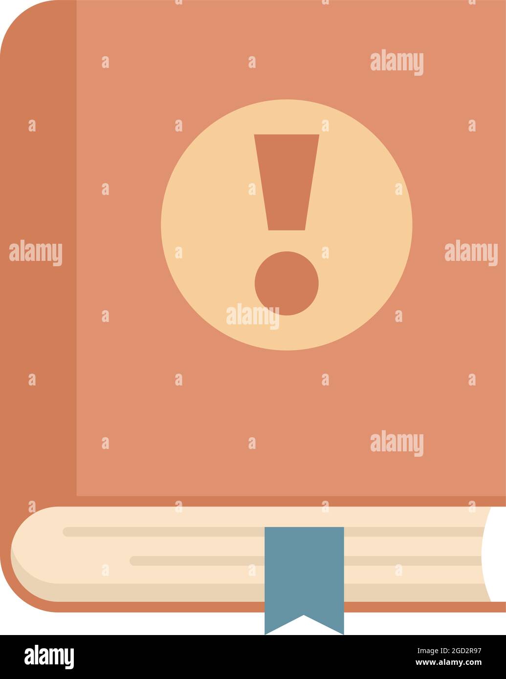 Mission book icon. Flat illustration of mission book vector icon ...