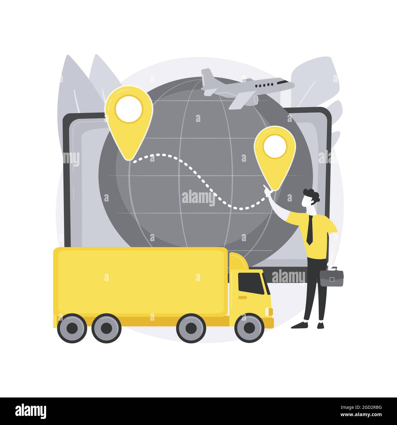 Business logistics abstract concept vector illustration Stock Vector ...