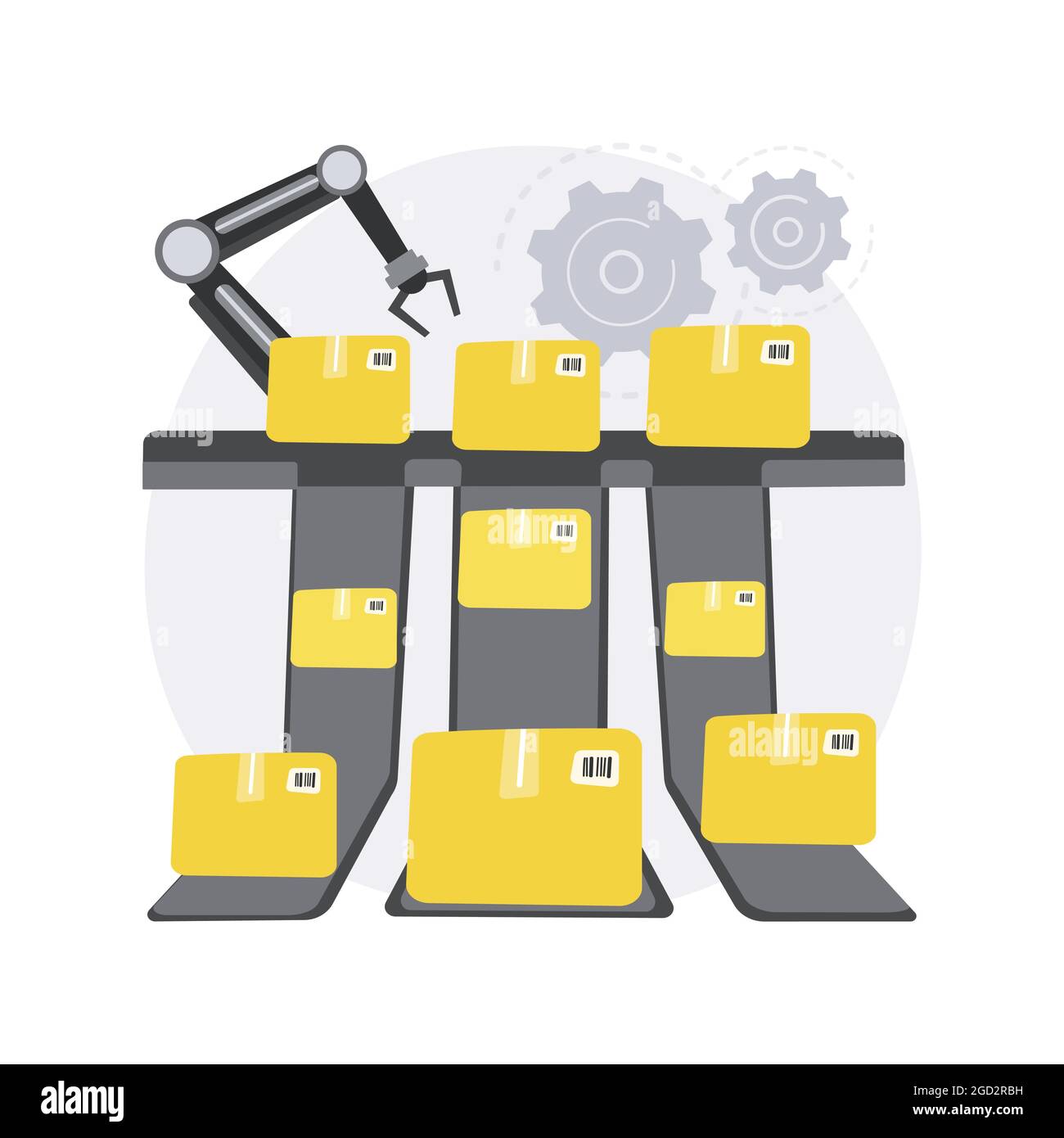 Sortation systems abstract concept vector illustration Stock Vector ... Sortation systems abstract concept vector illustration Stock Vector ...