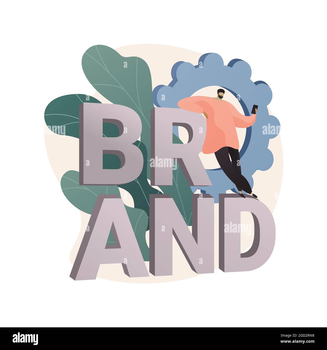 Brand name abstract concept vector illustration Stock Vector Image ...