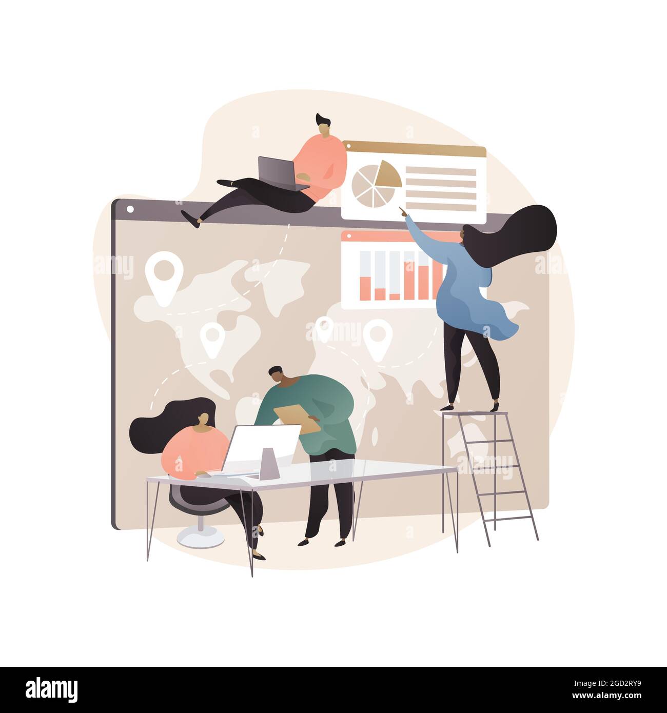 Customer support abstract concept vector illustration Stock Vector ...