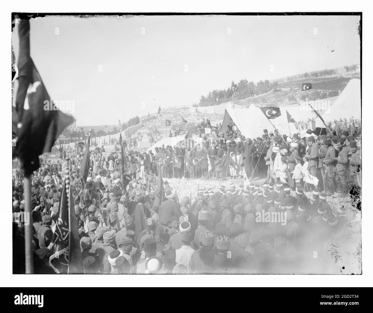 Last Turkish celebration of the Nebi Musa Feast ca. 1917 Stock Photo ...