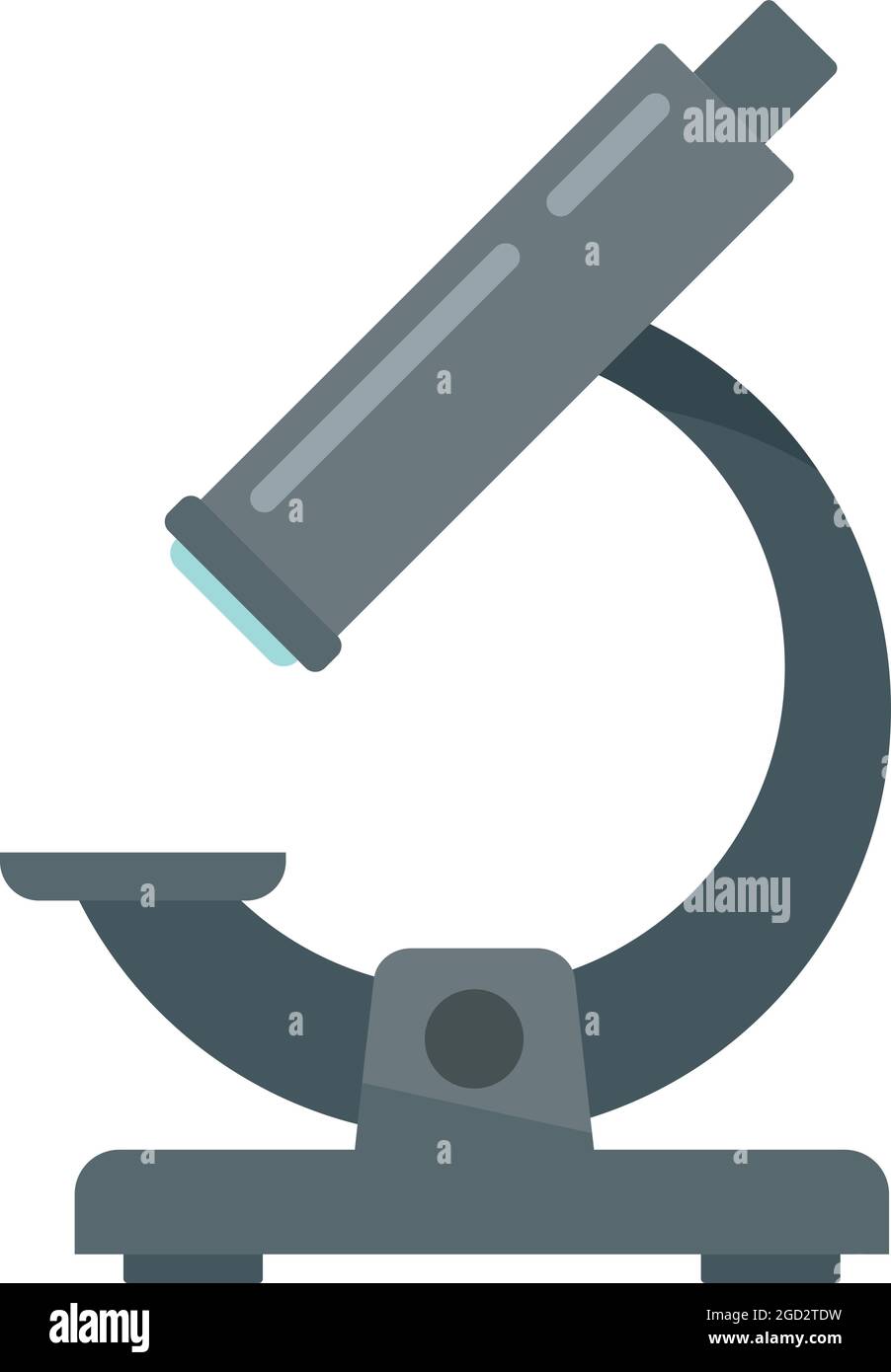 Watch repair microscope icon. Flat illustration of watch repair ...