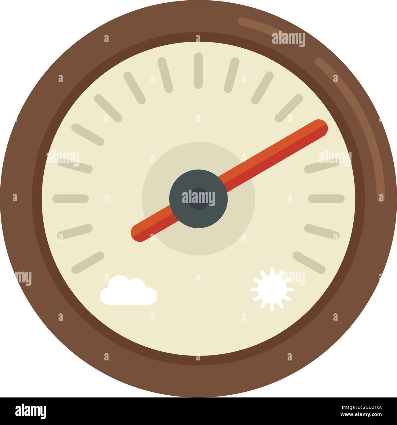 Atmosphere barometer icon. Flat illustration of atmosphere barometer ...
