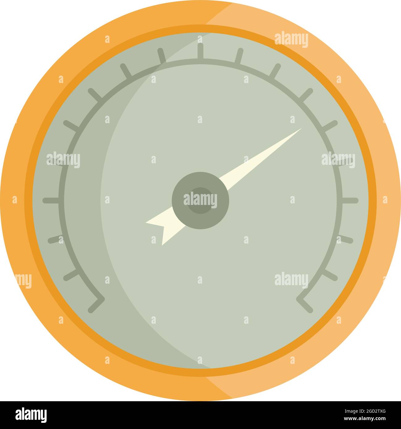 Pressure barometer icon. Flat illustration of pressure barometer vector ...