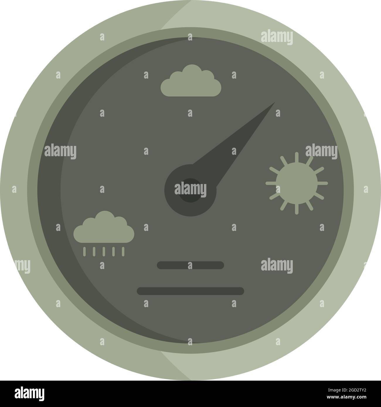 Barometer icon. Flat illustration of barometer vector icon isolated on white background Stock ...