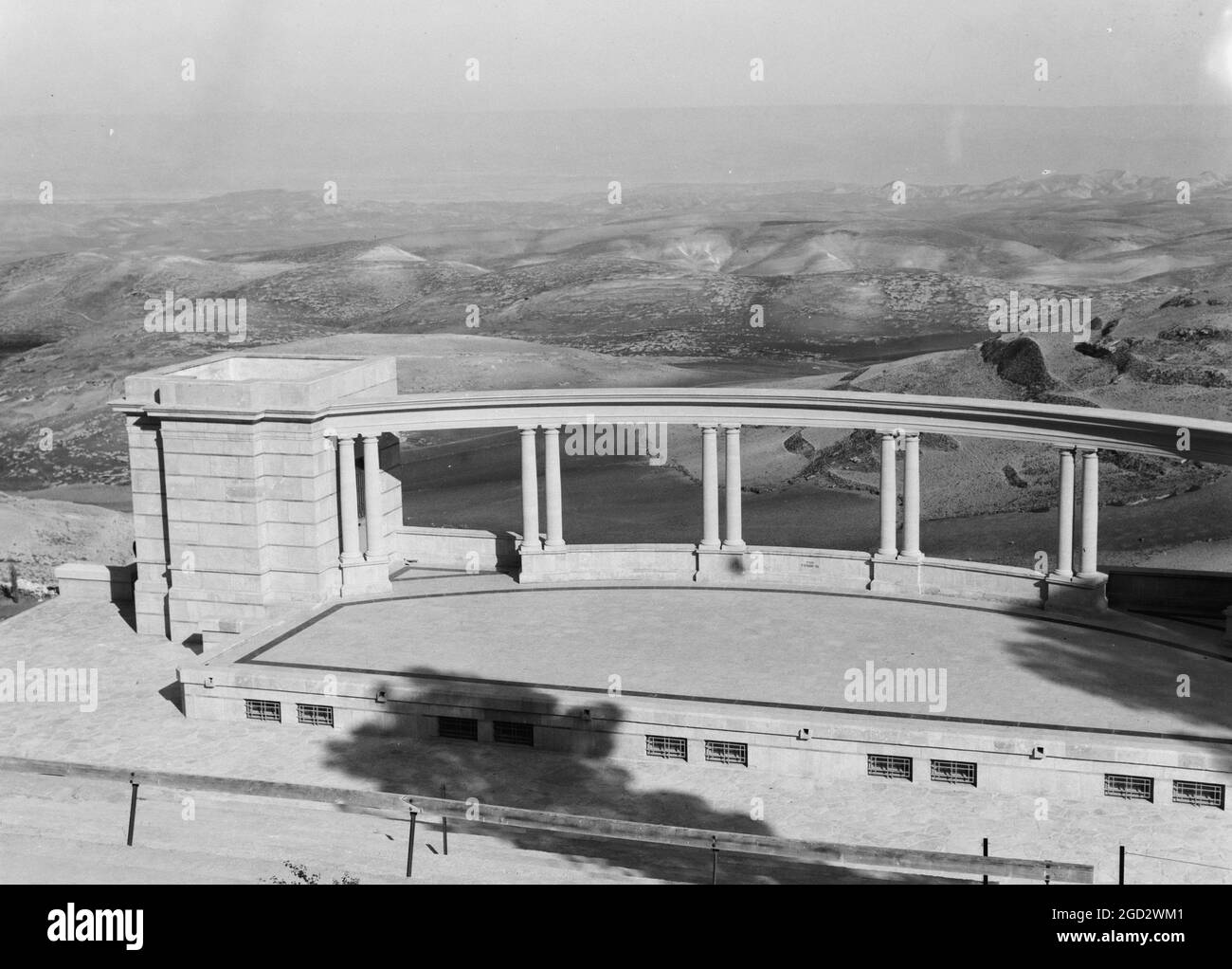 The Hebrew University open-air theatre looking toward Dead Sea ca ...