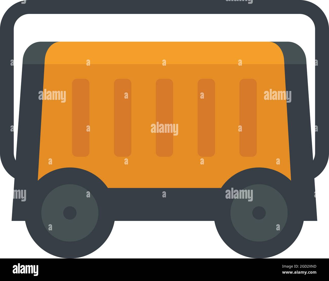 Portable generator icon. Flat illustration of portable generator vector ...