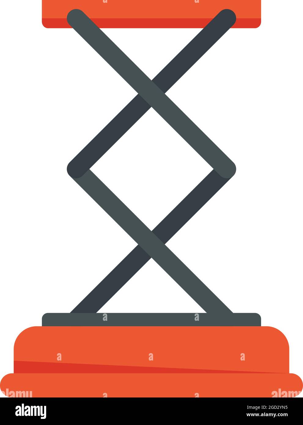 Jack-screw stand icon. Flat illustration of jack-screw stand vector ...