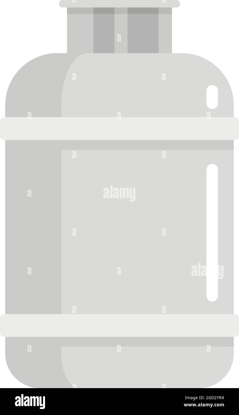 Gas cylinder lpg icon. Flat illustration of gas cylinder lpg vector ...