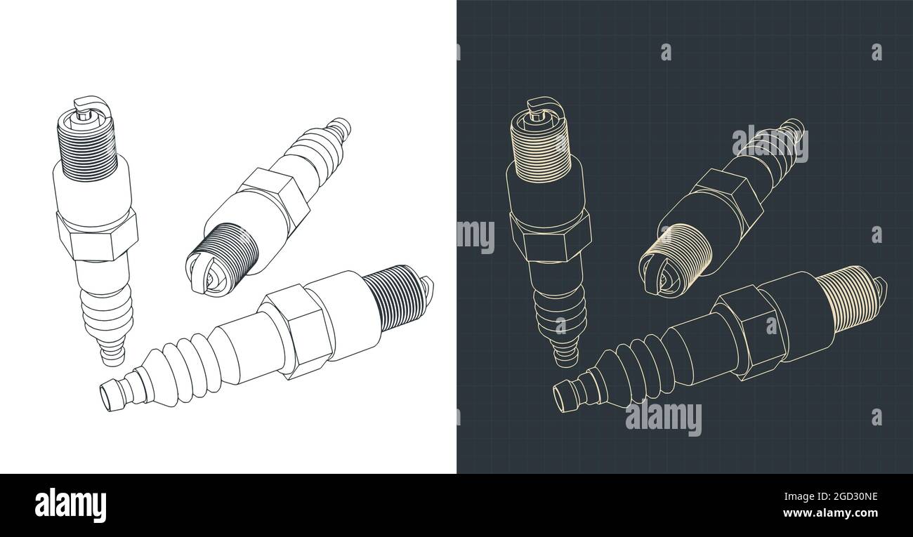 Spark plug drawing hi-res stock photography and images - Alamy
