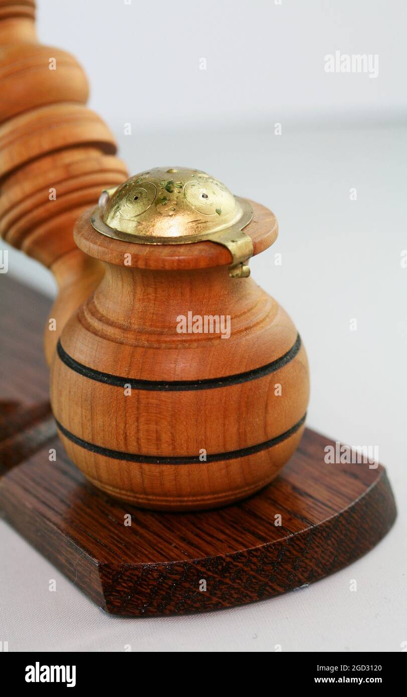 Natural wooden tobacco pipe with a cap for smoking Stock Photo - Alamy