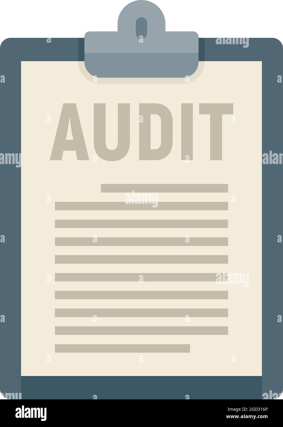 Audit clipboard icon. Flat illustration of audit clipboard vector icon ...