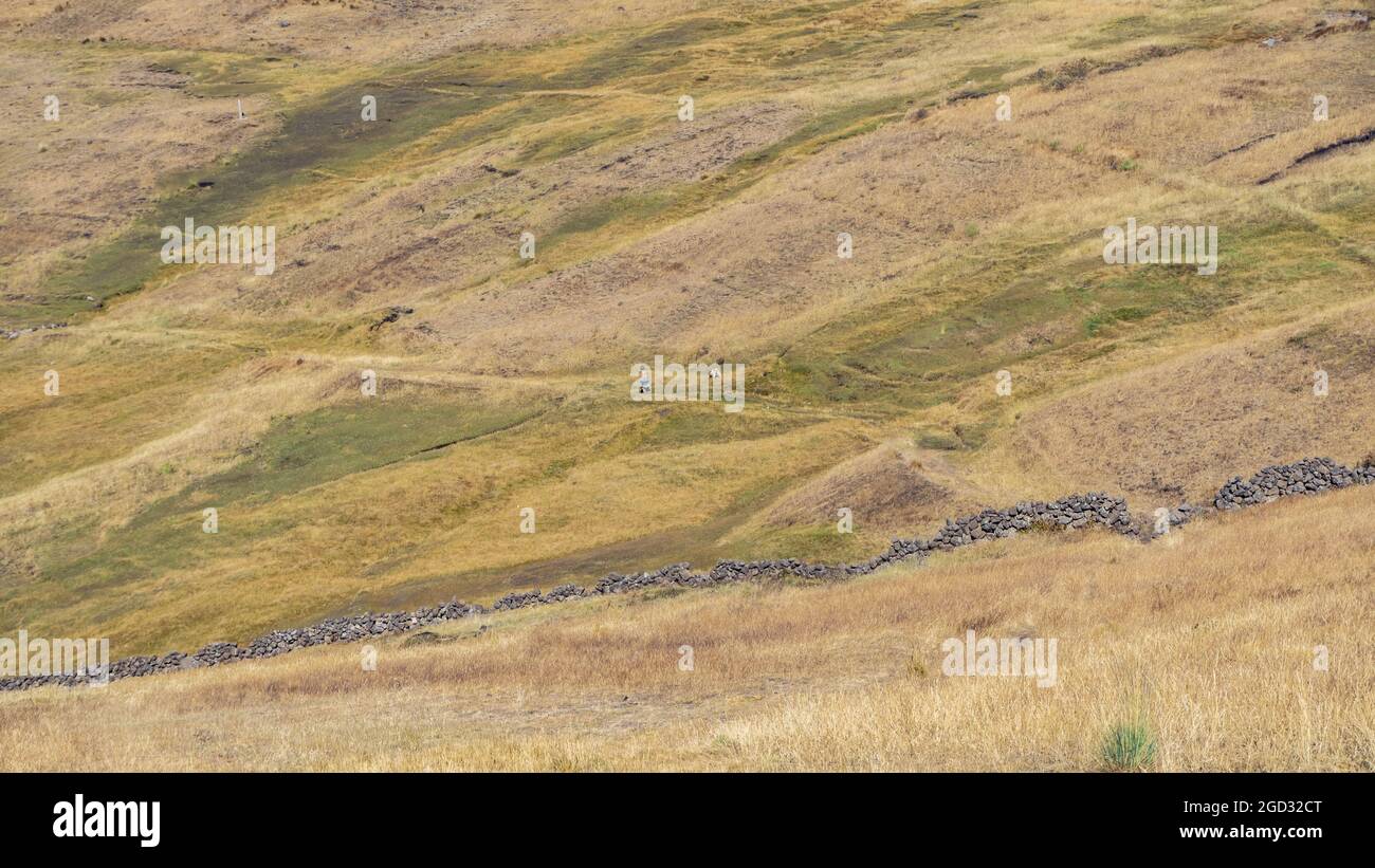 Beautiful view of a big valley in Peru Stock Photo - Alamy