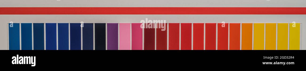 color palette samples on white background Stock Photo - Alamy