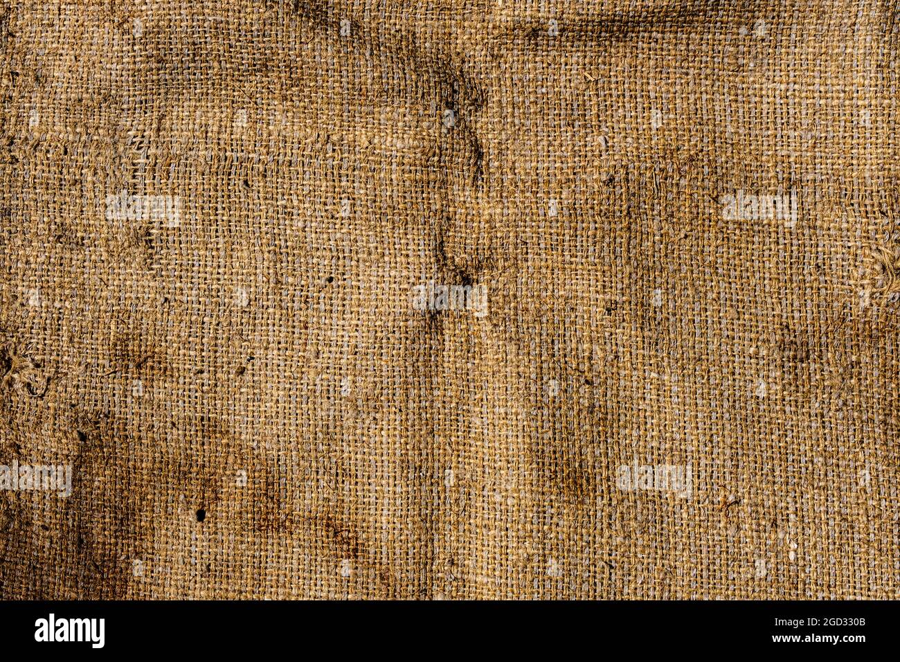 old Jute sack background, top view Stock Photo - Alamy