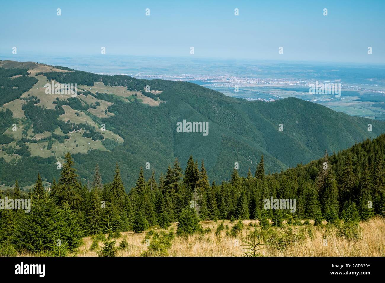 view from Cindrel mountains, Romania Stock Photo - Alamy