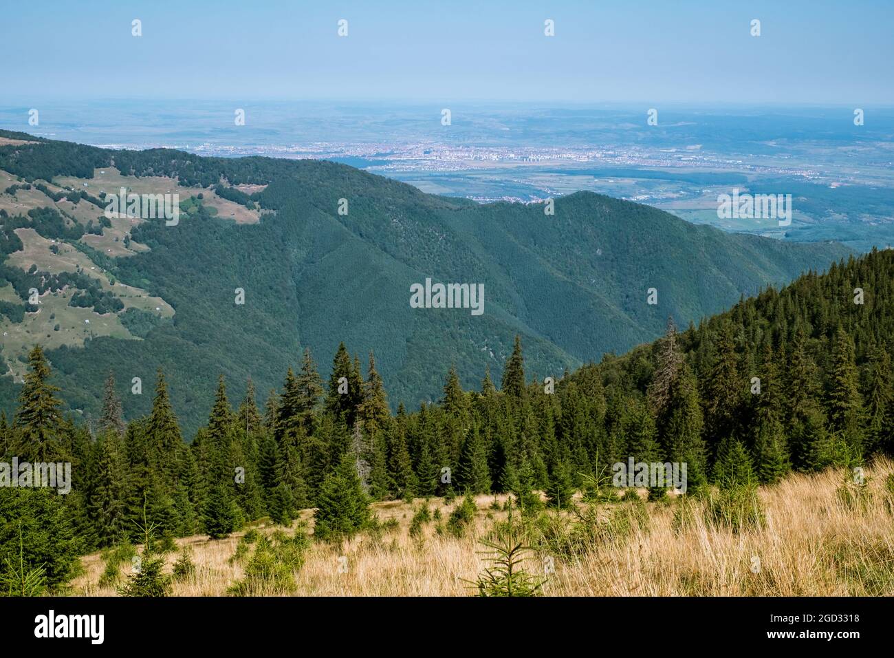 view from Cindrel mountains, Romania Stock Photo - Alamy