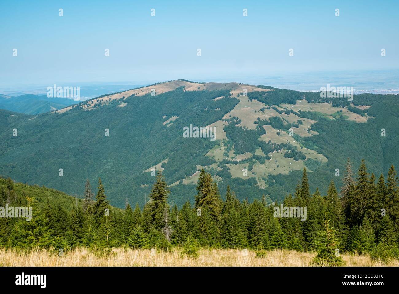 view from Cindrel mountains, Romania Stock Photo - Alamy
