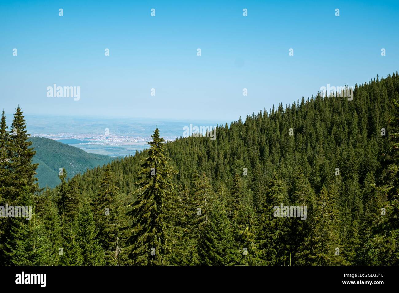 view from Cindrel mountains, Romania Stock Photo - Alamy