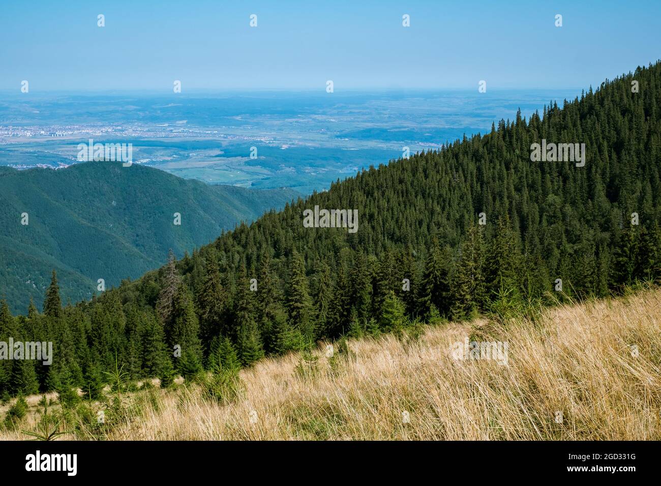view from Cindrel mountains, Romania Stock Photo - Alamy