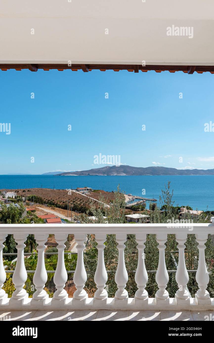 Scenic view from window sea hi-res stock photography and images - Alamy